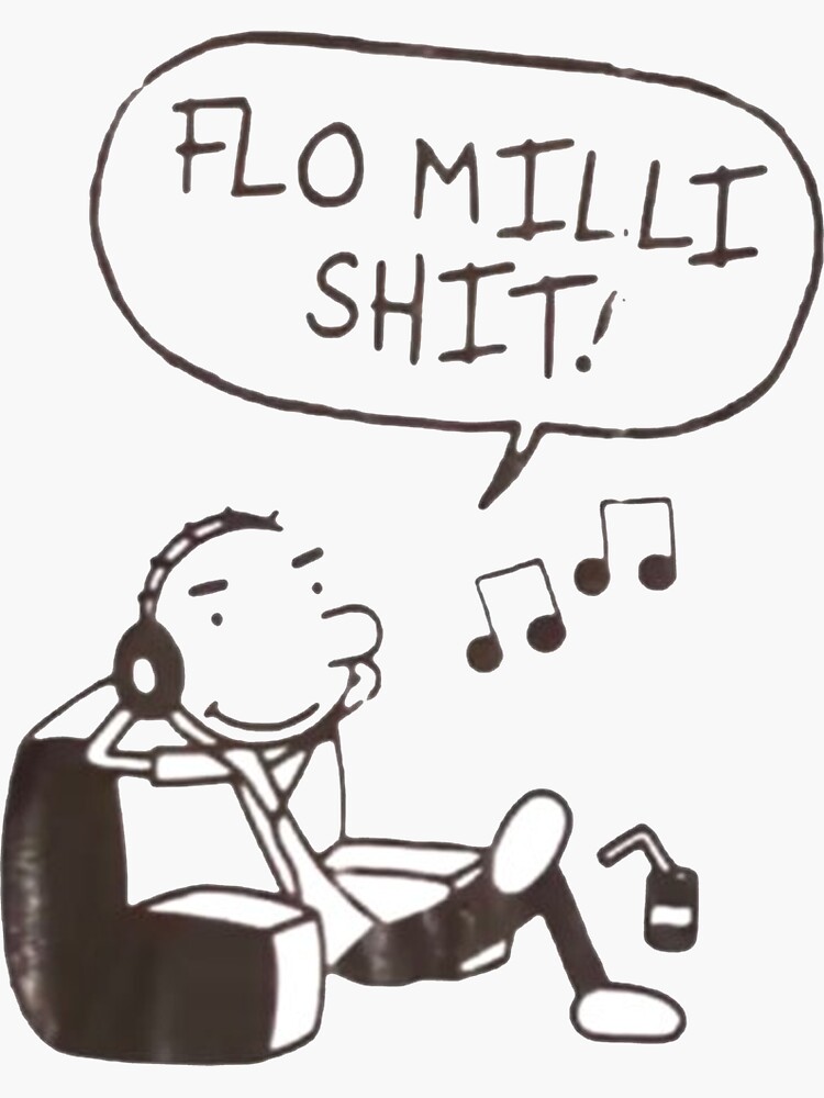 "FLO MILLI" Sticker for Sale by razzorazzi | Redbubble