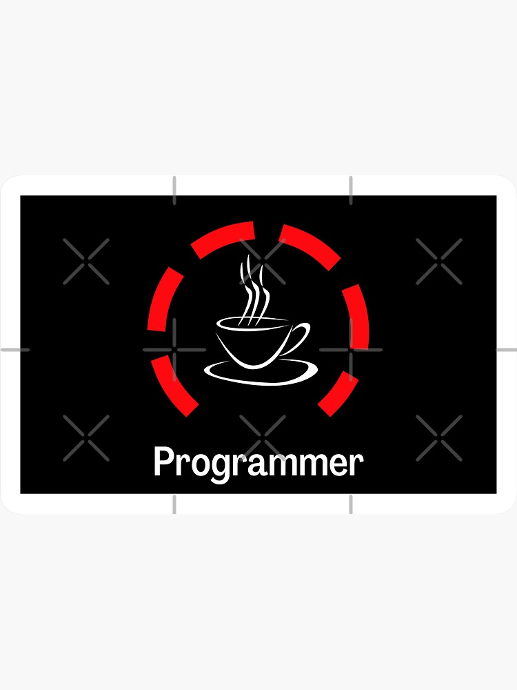 "Life of a Programmer meme, coffee power up" Sticker for Sale by ...