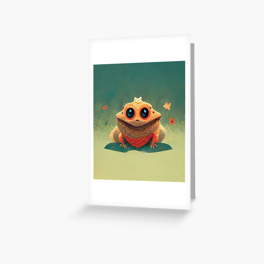 "Happy Toad Illustration" Greeting Card for Sale by ThePurpleMelon ...
