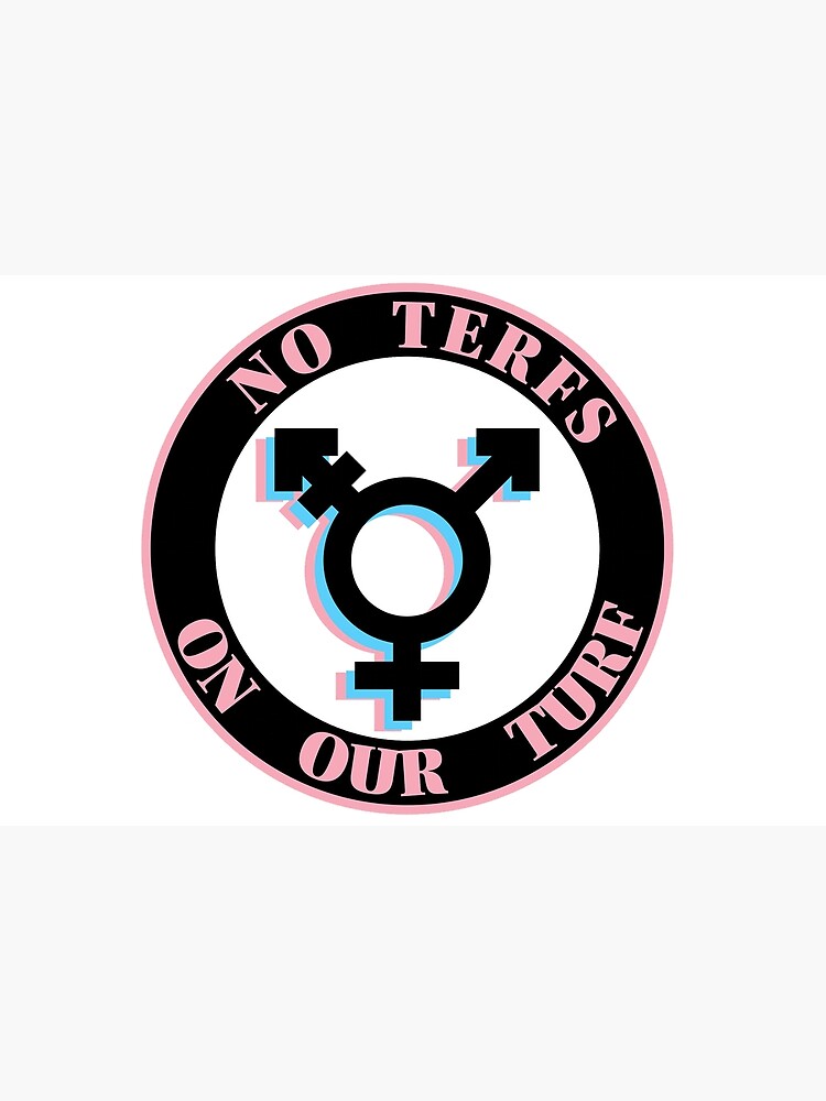 Póster «No Terfs On Our Turf Stickers, LGBT Transgender Pride, Durable ...