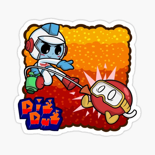 "First Day Of Dig Pixel Art Dug Vintage Style Art" Sticker for Sale by ...
