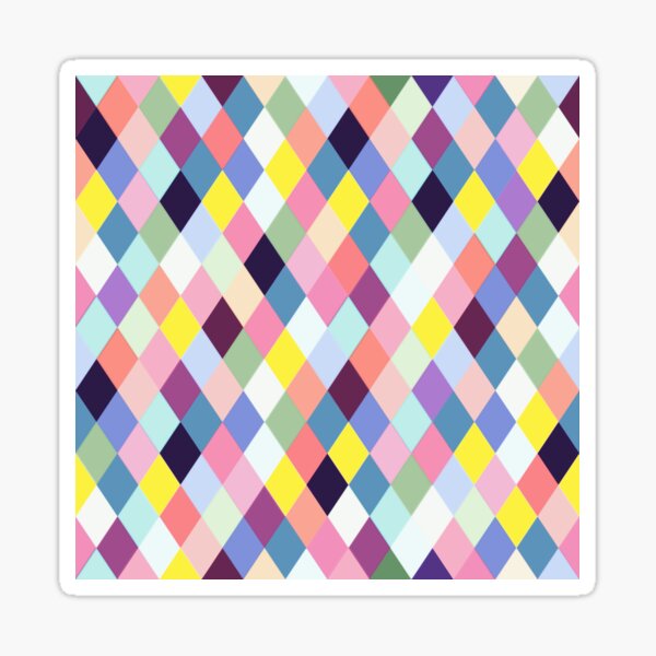 "Aesthetic Boho Chic Diamond Color Block Geometric | Black White Blue ...