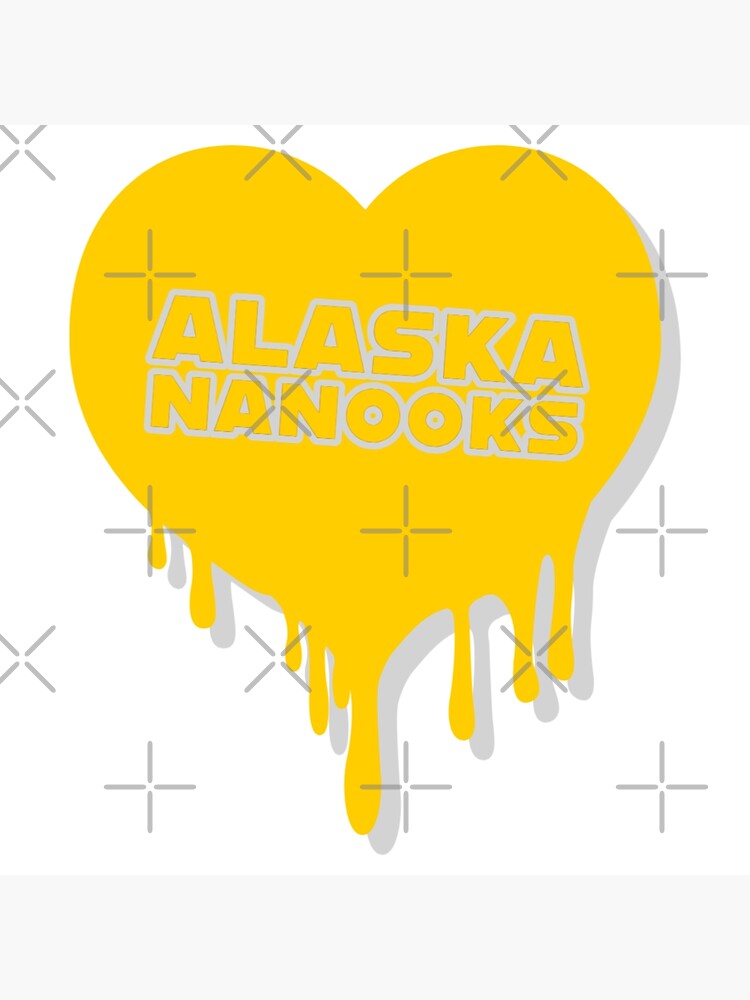 "Alaska Nanooks Melty Heart Logo" Art Print for Sale by nvossku | Redbubble