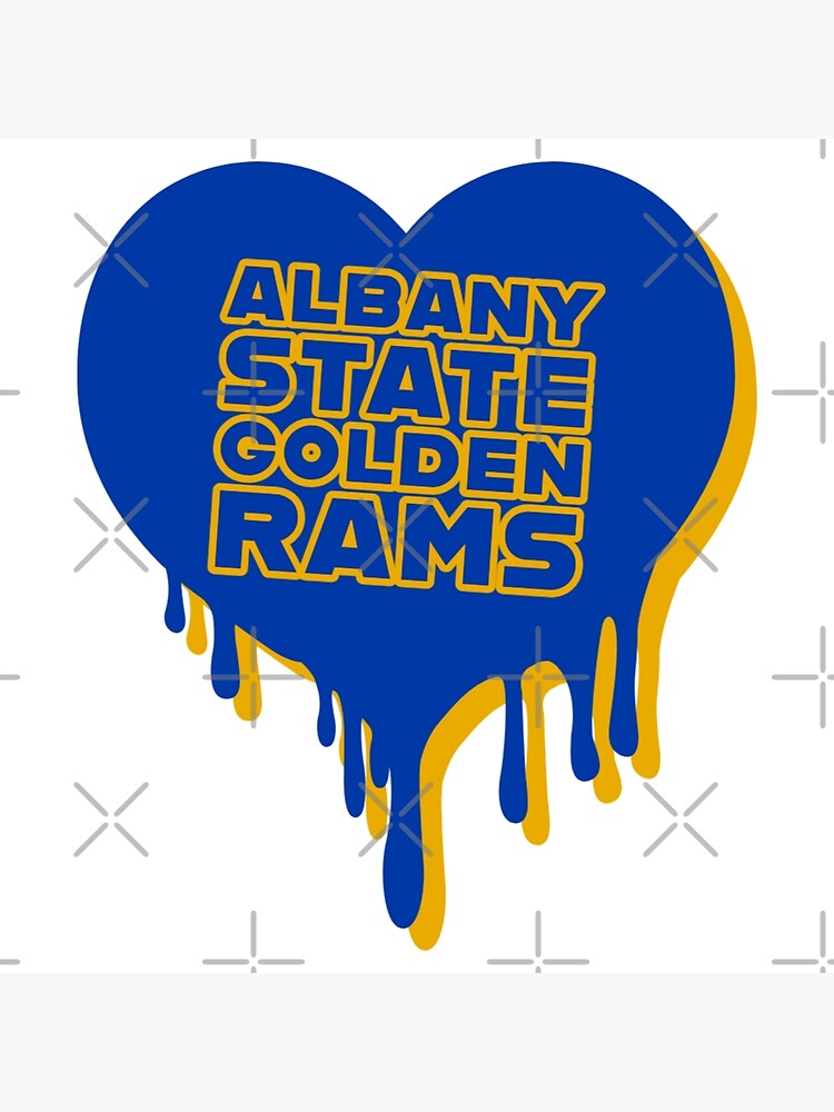 "Albany State Golden Rams Melty Heart Logo" Art Board Print for Sale by ...