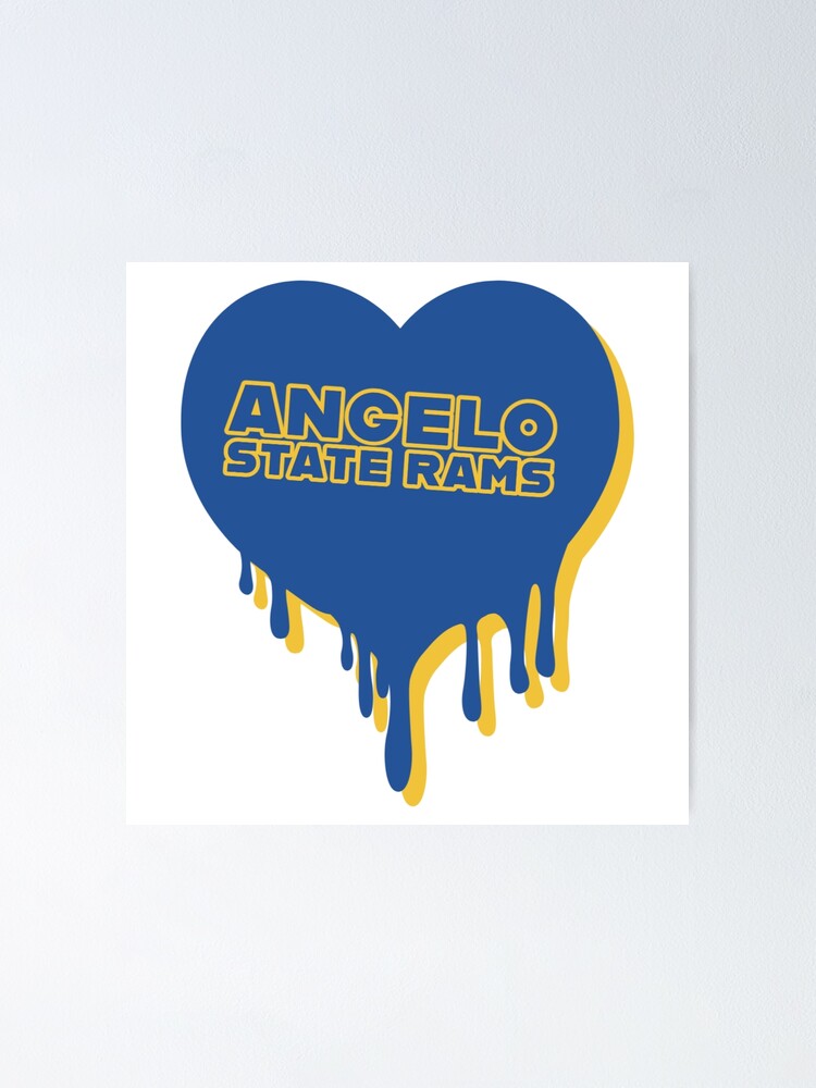 "Angelo State Rams Melty Heart Logo" Poster for Sale by nvossku | Redbubble