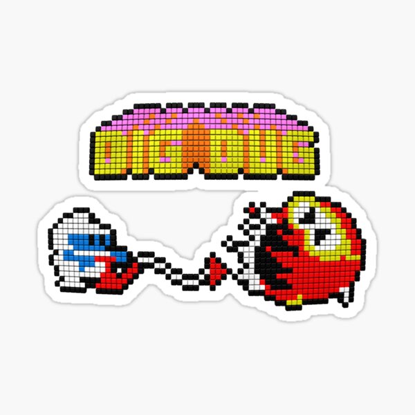 "Who Loves Basket Stranger Things Dig Dug Photographic" Sticker for ...
