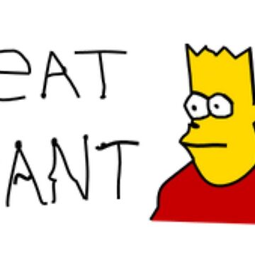 "eat pant" Sticker for Sale by DankDolphin | Redbubble
