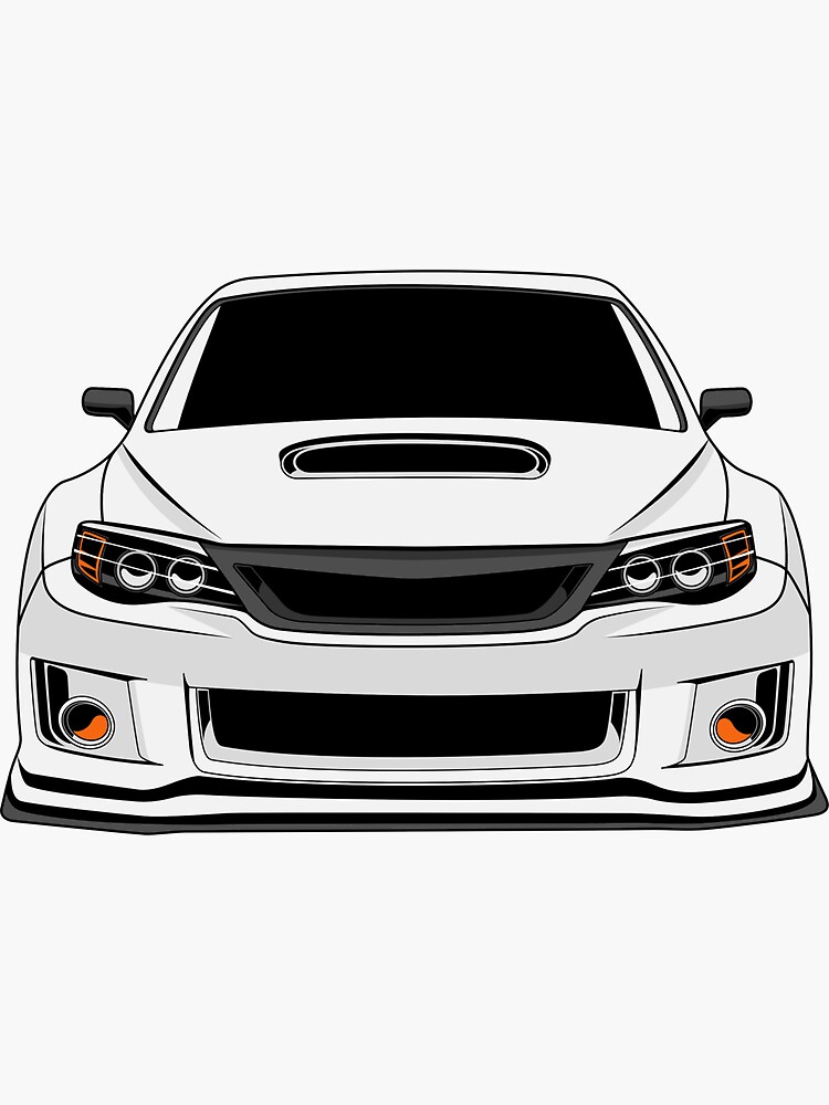 "White subie front legend 1" Sticker for Sale by Hans-Studio | Redbubble