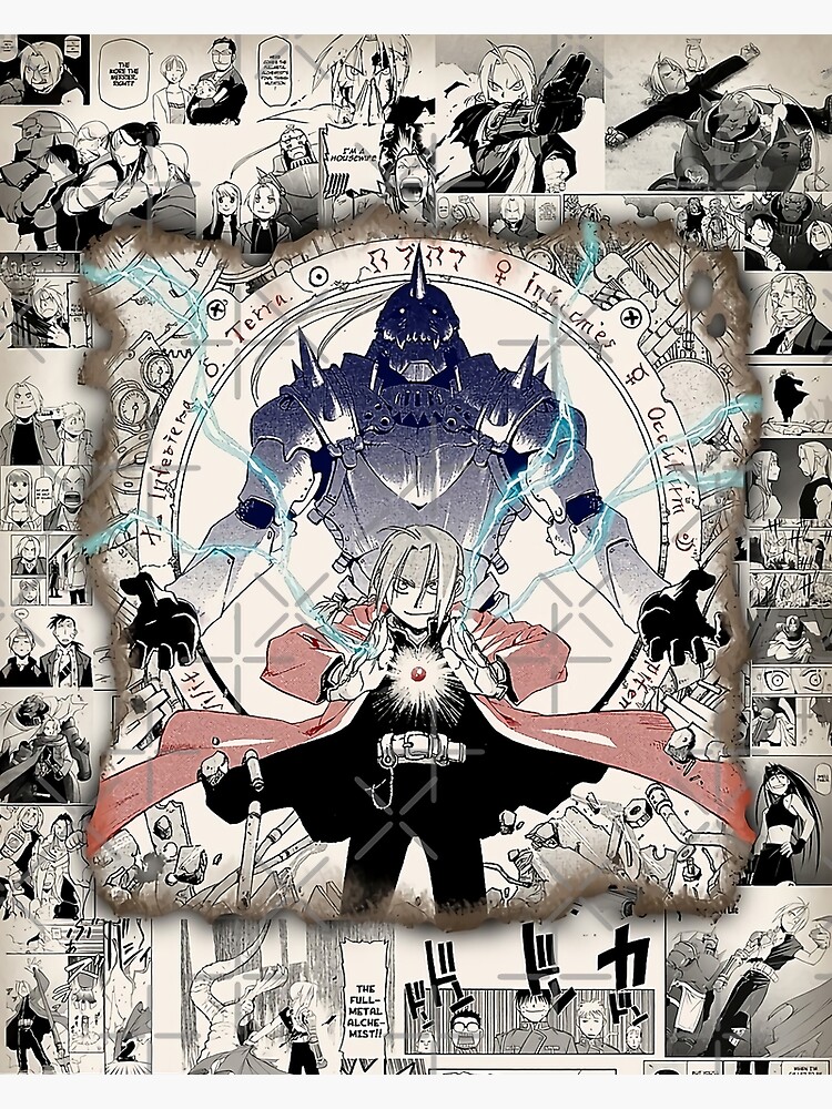 "Fullmetal Alchemist Manga Collage" Poster for Sale by Hazel-Cox ...