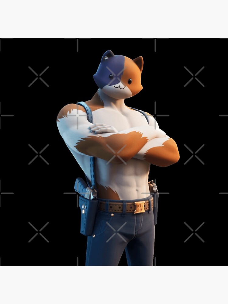 "meowscles character" Poster for Sale by happykiddos | Redbubble