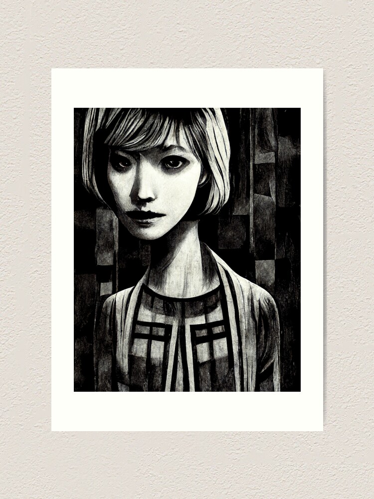 "Long Neck Woman VHS Horror Manga" Art Print for Sale by bucketfiend ...