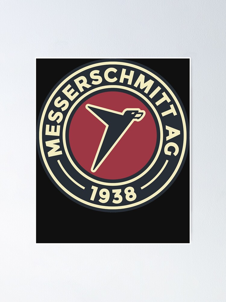 "Messerschmitt ag custom round vintage logo" Poster for Sale by ...