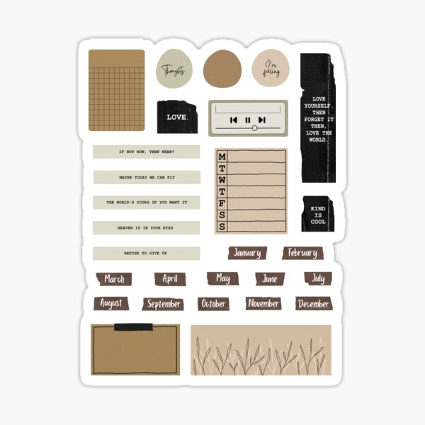 "Bullet journal stickers | Bujo decor | *Choose large sticker*" Sticker ...