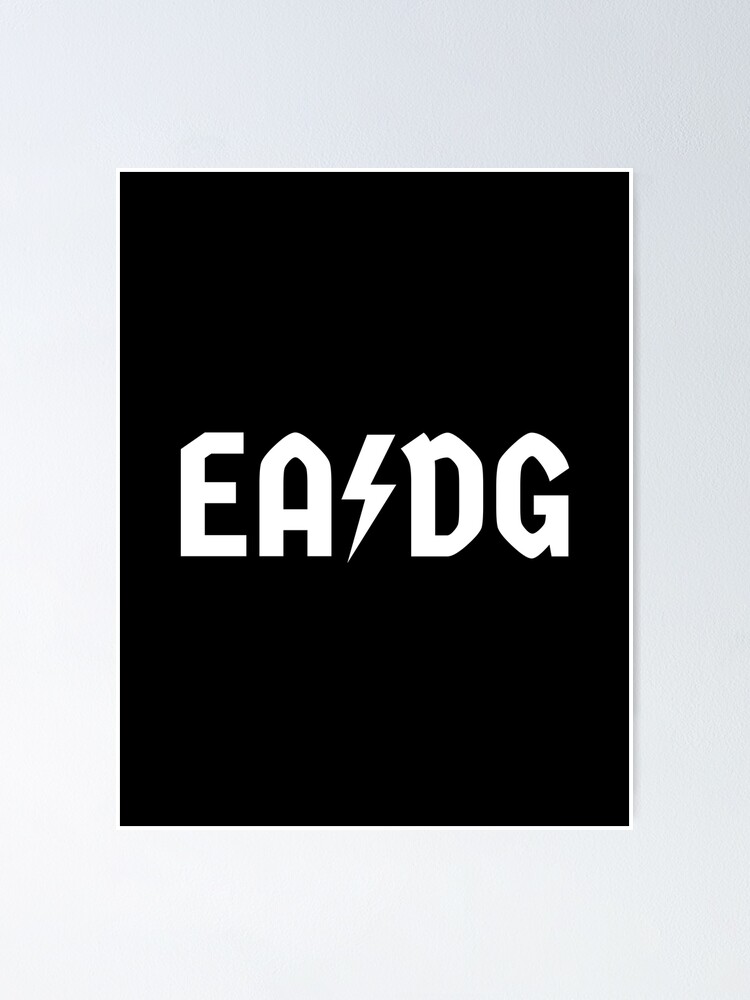 "Bassist EADG Strings" Poster for Sale by tontodesign | Redbubble