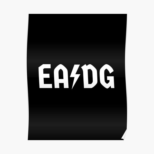 "Bassist EADG Strings" Poster for Sale by tontodesign | Redbubble