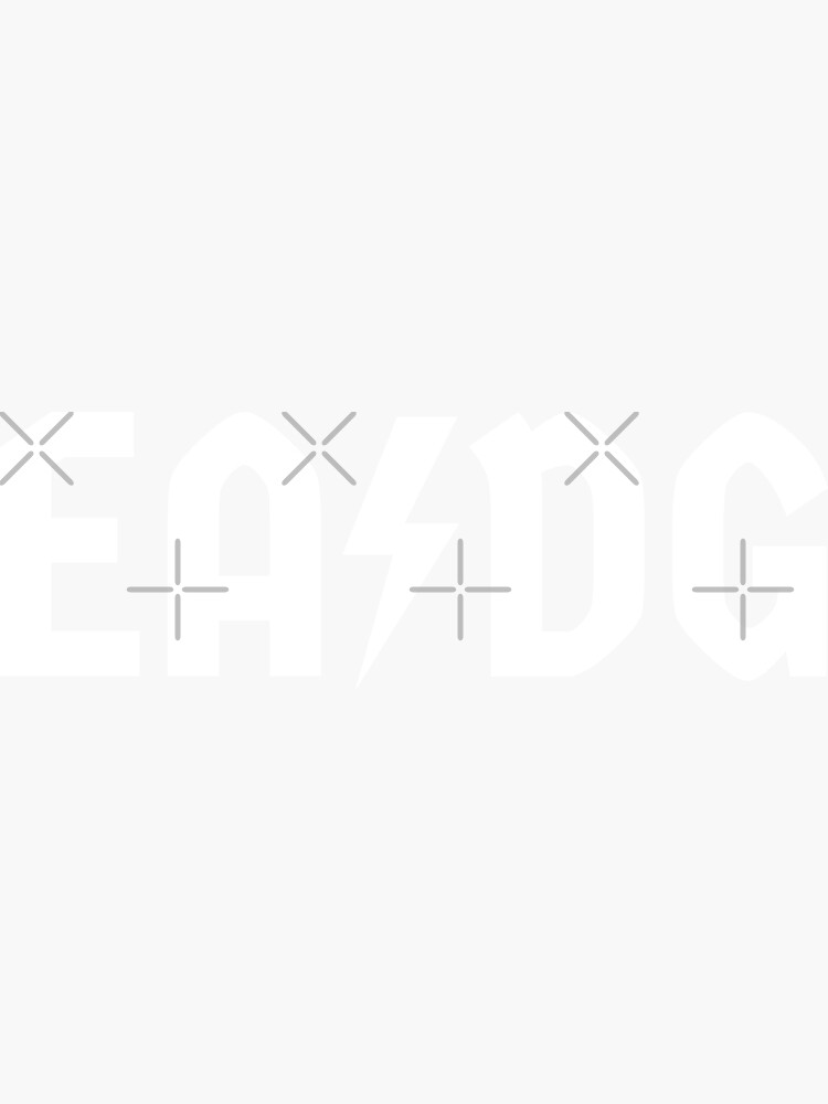 "Bassist EADG Strings" Sticker for Sale by tontodesign | Redbubble