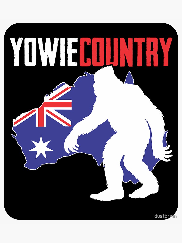 "Yowie Country (flag)" Sticker for Sale by dustbrain | Redbubble