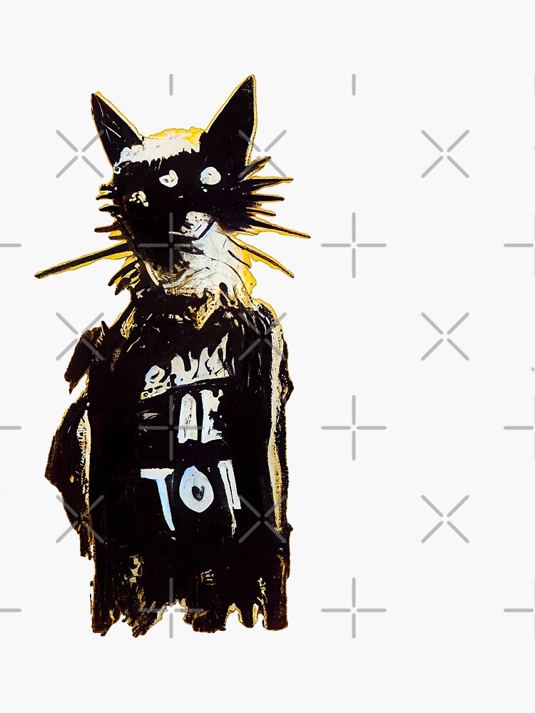 "Graffiti style cat" Sticker for Sale by hamptidampti | Redbubble
