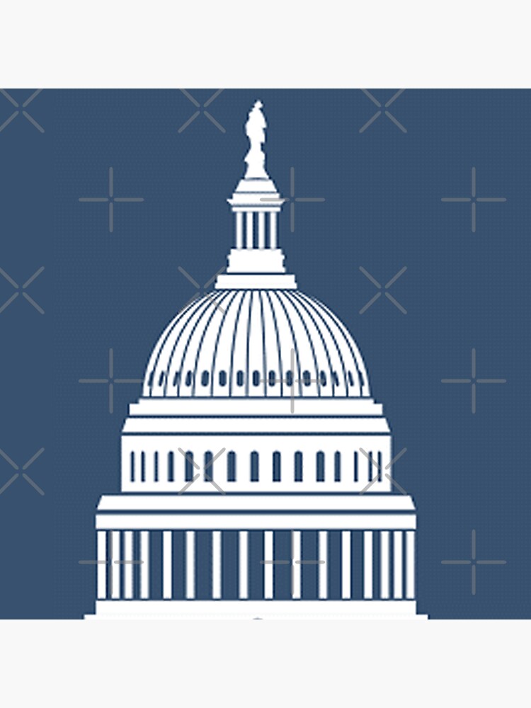 "U.S Capitol Building." Sticker for Sale by Johnredbubblesh | Redbubble