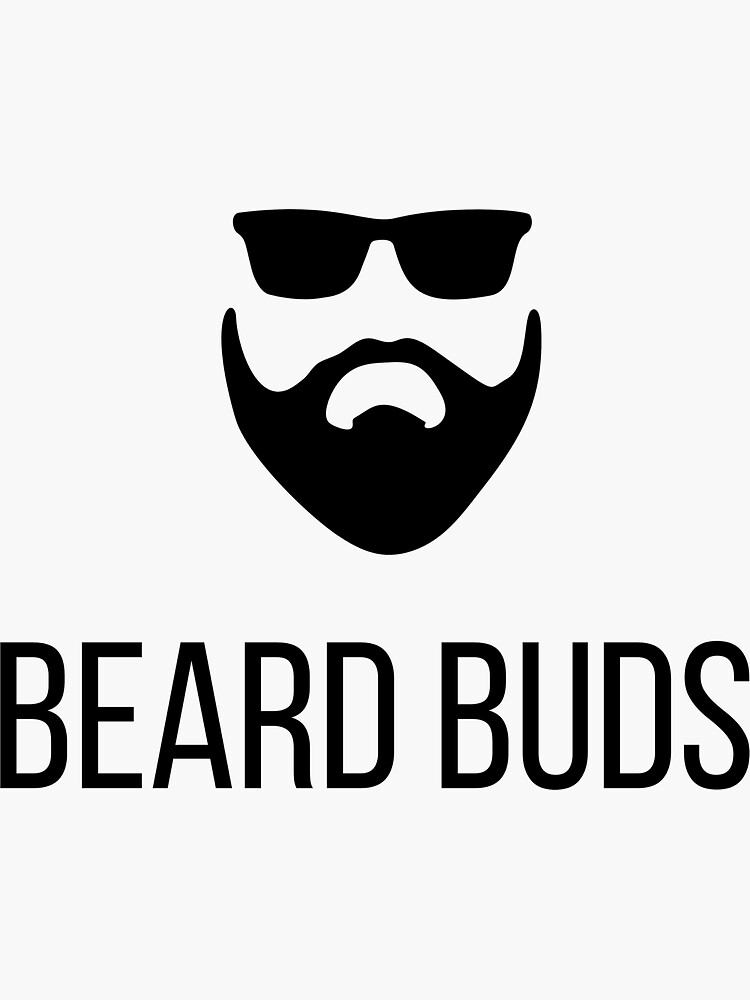"Beard Buds" Sticker for Sale by ButtonBiter | Redbubble