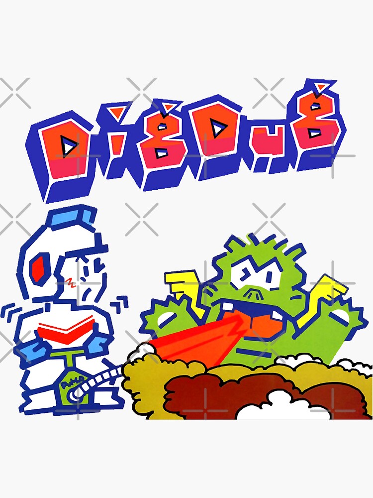 "A Boy Who Loves Stranger Things Dig Dug Awesome First Day" Sticker for ...