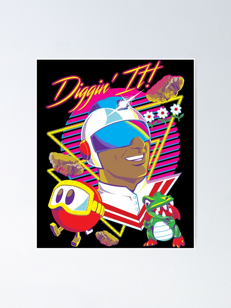 "Best Boys Girls Dig Pixel Art Dug Music Awesome" Poster for Sale by ...