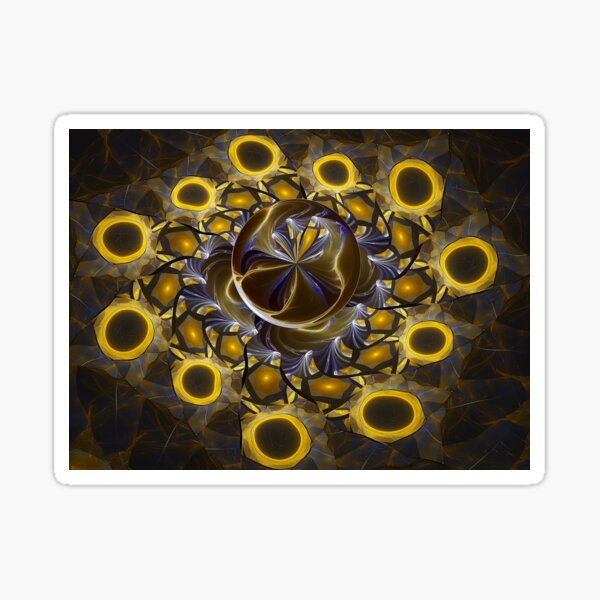 "Yellow Pods Escher " Sticker for Sale by bettycruz | Redbubble