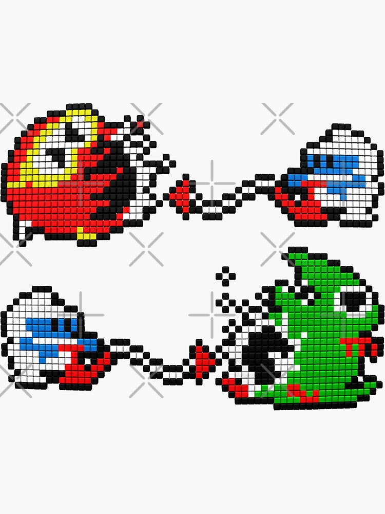 "Girl Who Loves Stranger Things Dig Dug Vintage Retro" Sticker for Sale ...