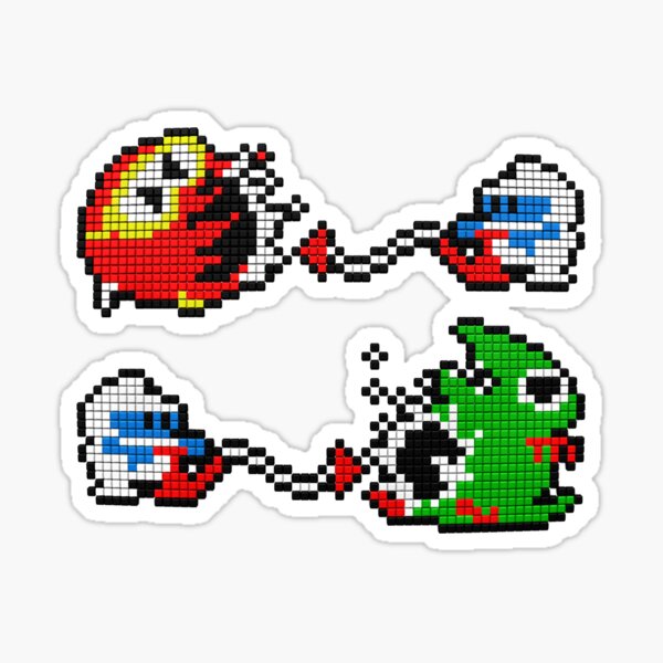 "Girl Who Loves Stranger Things Dig Dug Vintage Retro" Sticker for Sale ...