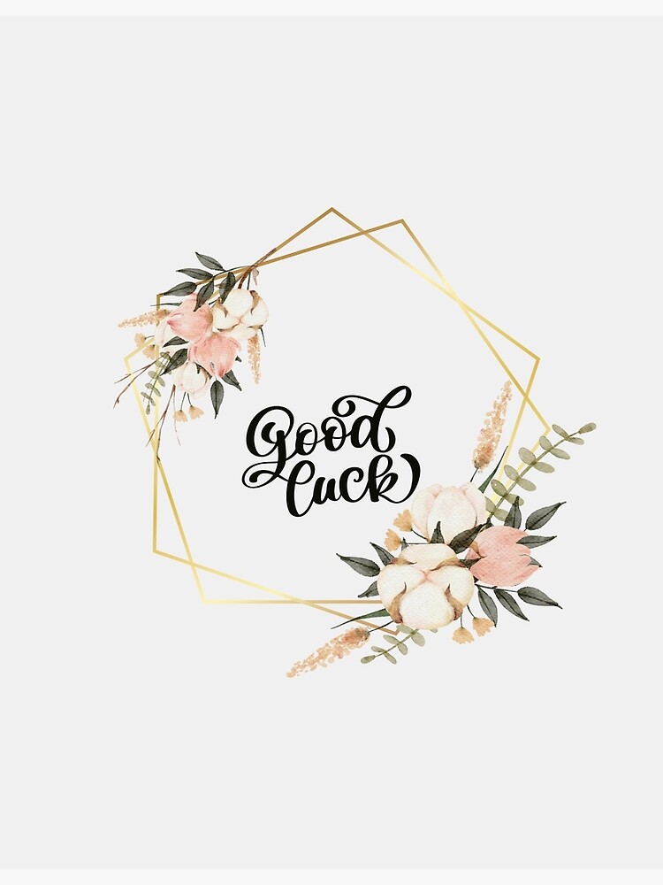 "Good Luck" Poster for Sale by Jalib | Redbubble