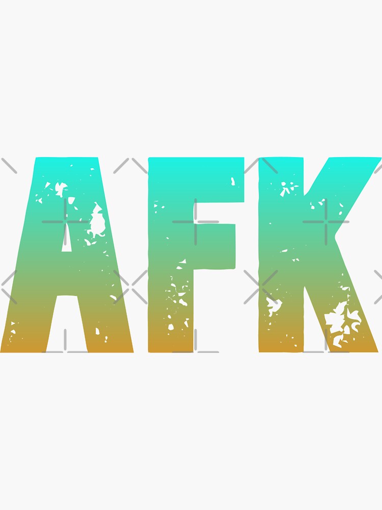 "AFK, Funny Cool Best color art" Sticker for Sale by artdragongift ...