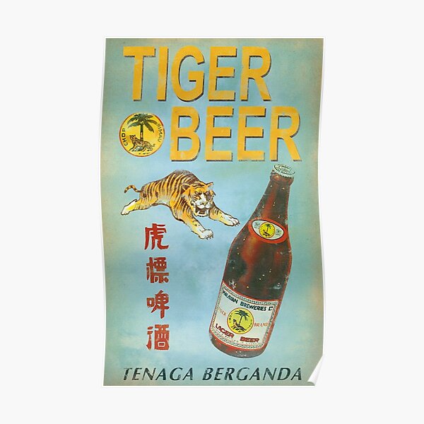 "Vintage Tiger Beer " Poster for Sale by bopdown | Redbubble