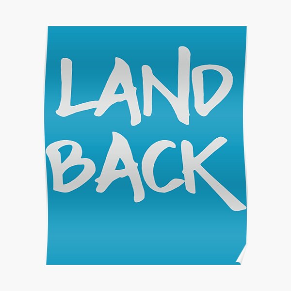 "Land Back Native American " Poster for Sale by AbenakitoZuni | Redbubble