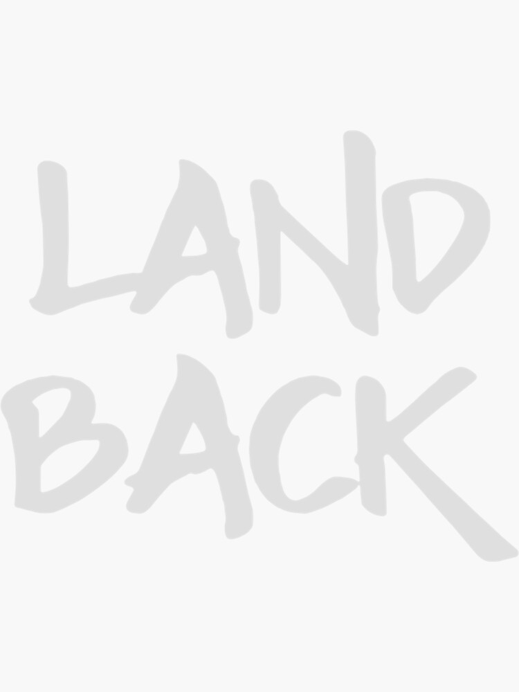"Land Back Native American " Sticker for Sale by AbenakitoZuni | Redbubble