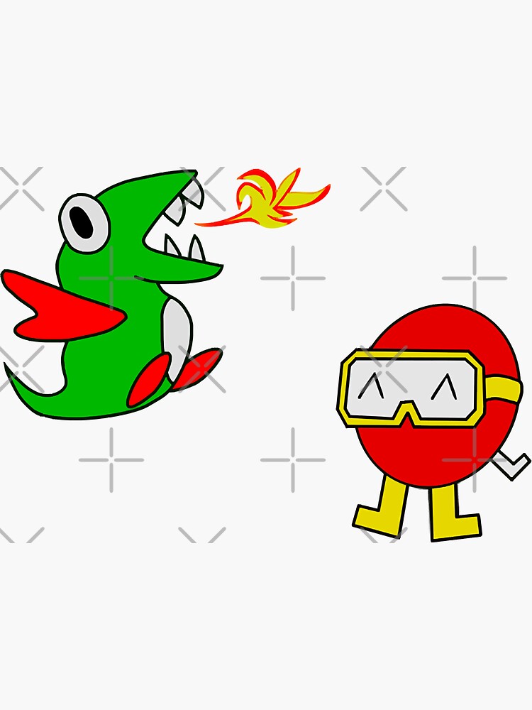 "People Classic Dig Pixel Art Dug Vintage Style Art" Sticker for Sale ...