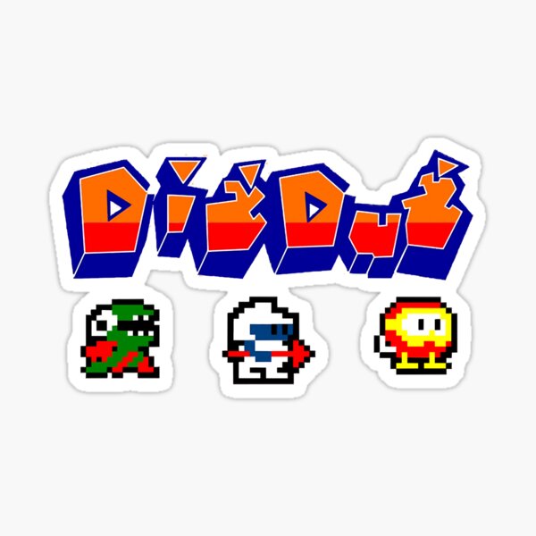 "Rainbow Girls Boys Dig Pixel Art Dug Great Men Women" Sticker for Sale ...