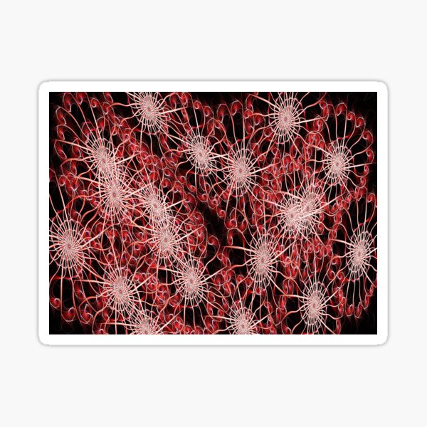 "The Escher Crochet" Sticker by bettycruz | Redbubble