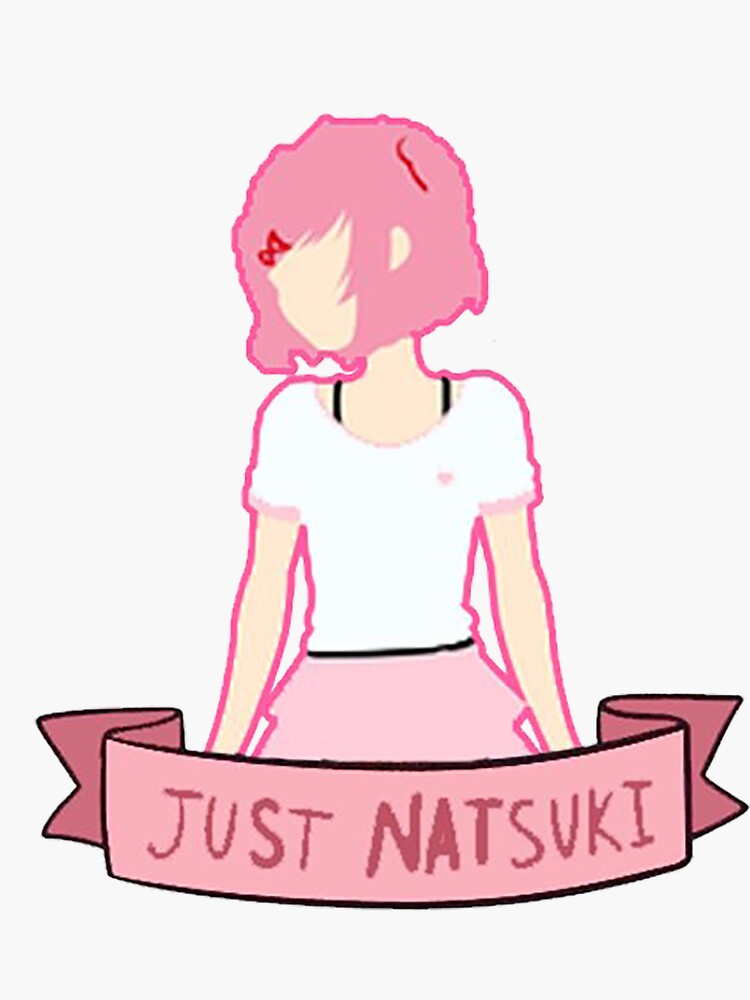 "just Naisuki ddlc" Sticker for Sale by TheHatHive | Redbubble