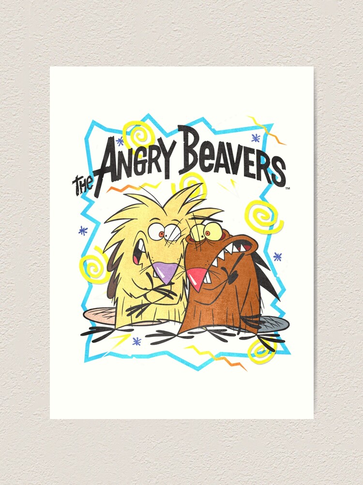 "Angry Beavers Characters " Art Print for Sale by Bangkokart | Redbubble