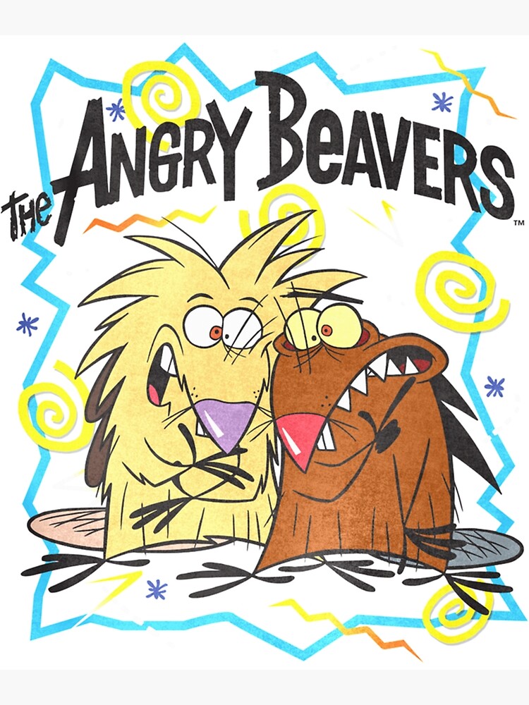 "Angry Beavers Characters " Art Print for Sale by Bangkokart | Redbubble