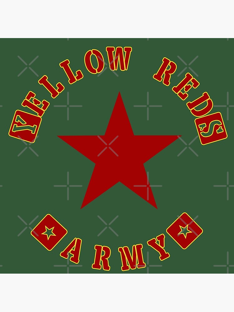 "Yellow Reds Army New - border" Poster for Sale by Kakker4Life | Redbubble