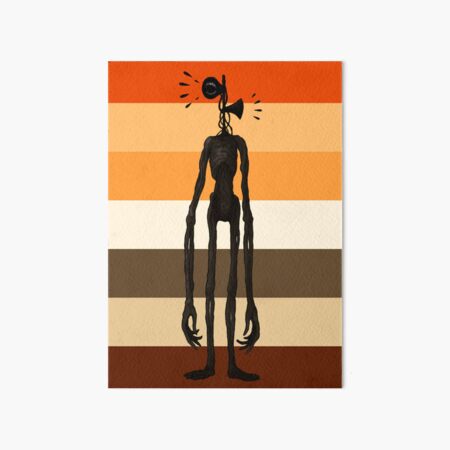 "Siren head vintage yellow orange stripes desert backpack " Art Board ...