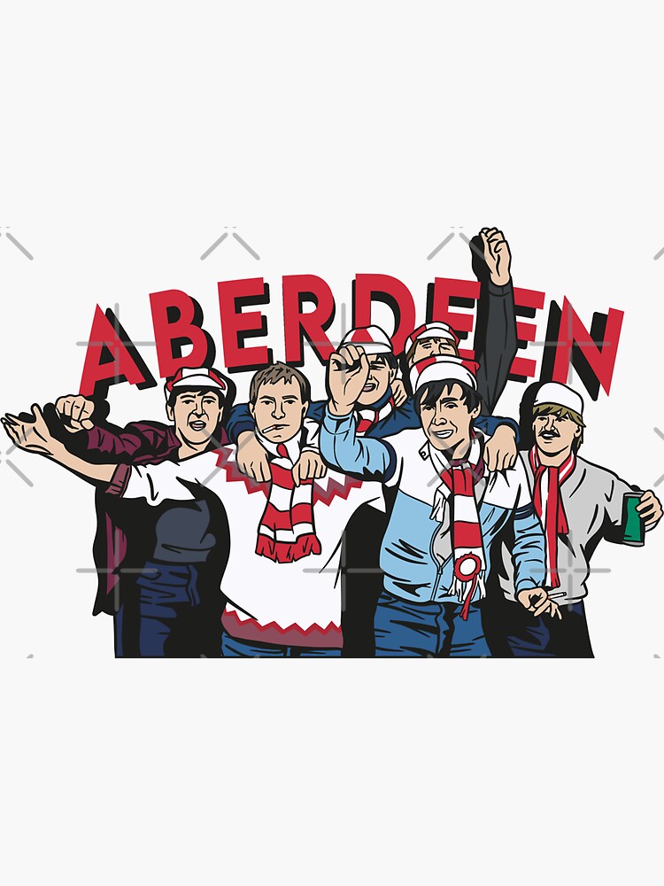 "Aberdeen Fans 1983 European Cup Winners Cup Final" Sticker for Sale by ...
