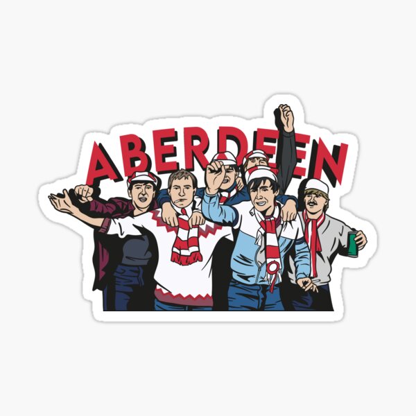 "Aberdeen Fans 1983 European Cup Winners Cup Final" Sticker for Sale by ...