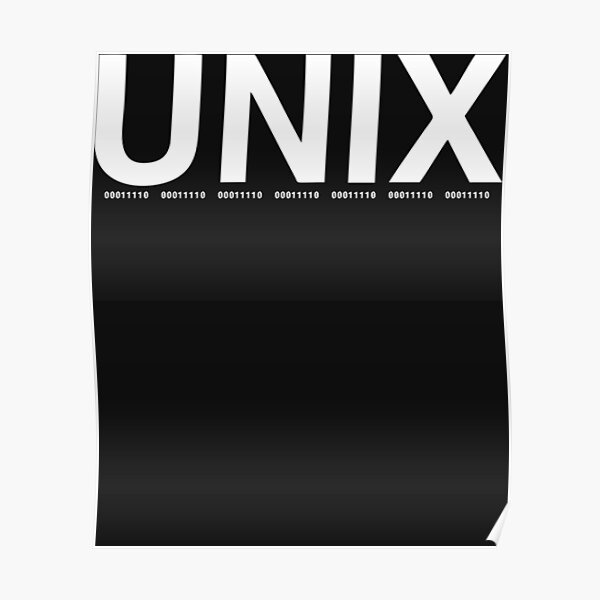 "Best seller unix logo" Poster for Sale by AlanSherman | Redbubble