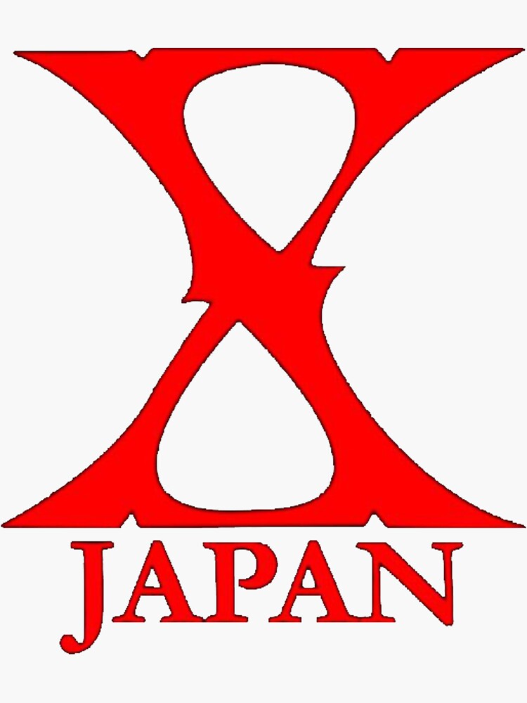 "X Japan logo fans" Sticker for Sale by Bonanuna | Redbubble