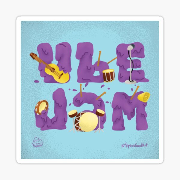 "Ube Jam" Sticker for Sale by Filipeanut | Redbubble