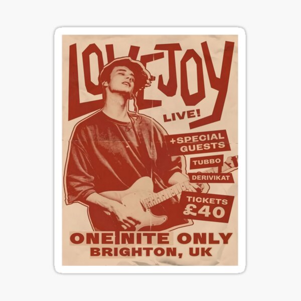 "90s Lovejoy Concert Pos" Sticker for Sale by BenjaNaundorf | Redbubble