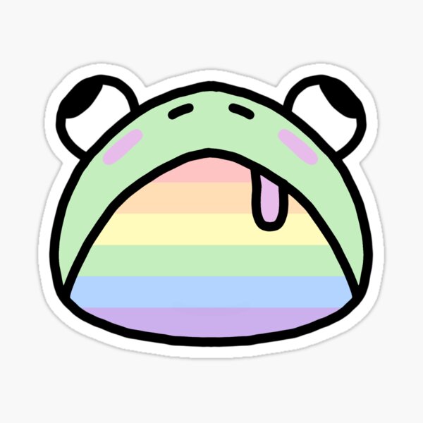 "Rainbow frog " Sticker for Sale by fruityd3sign | Redbubble