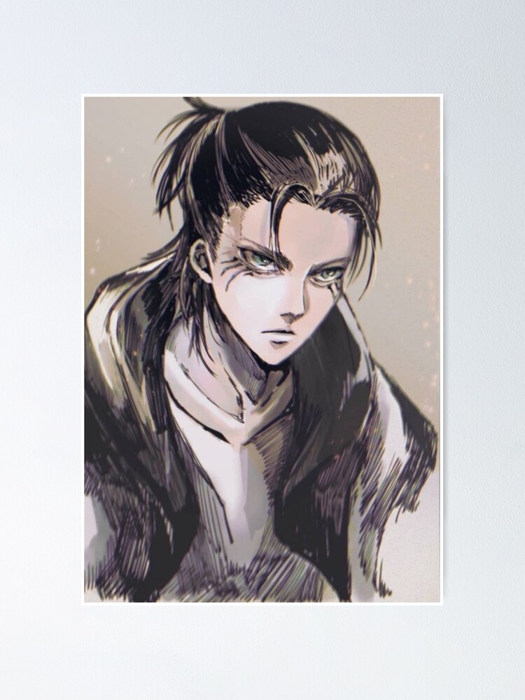 "Eren Yeager The Attack Titans Anime" Poster for Sale by Real1One ...